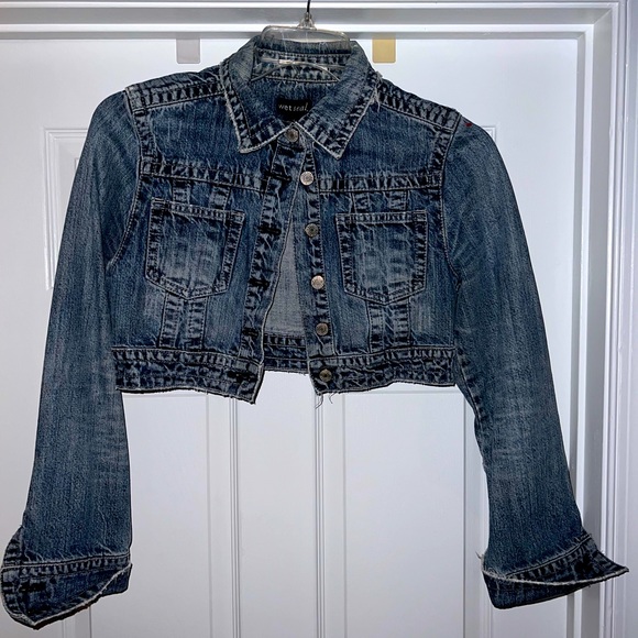 Wet Seal | Jackets & Coats | Wetseal Cropped Denim Jacket Large | Poshmark